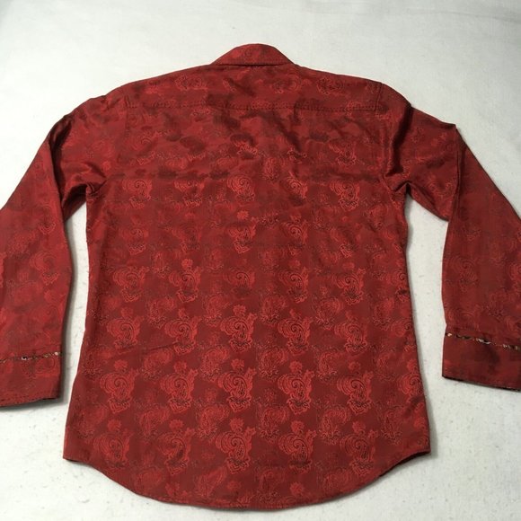 TM Exposure | Shirts | Tm Exposure Dress Designer Shirt Mens Paisley ...